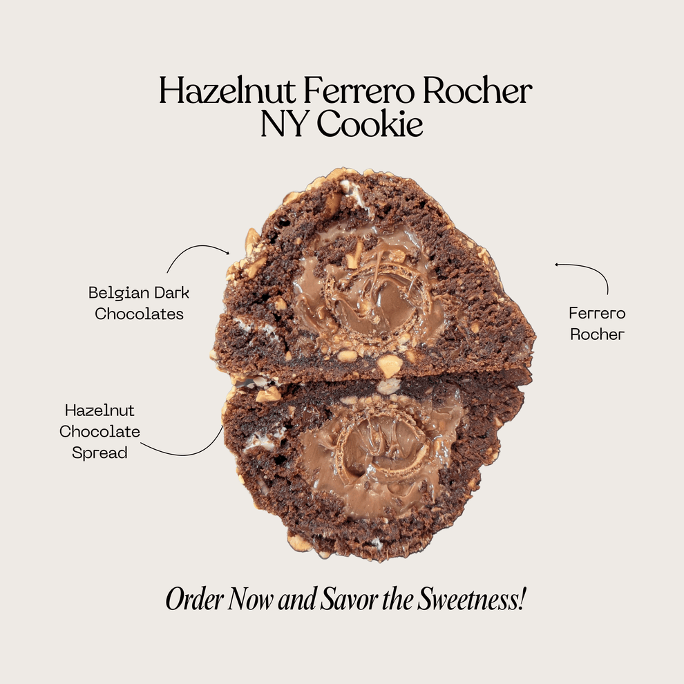 Hazelnut Ferrero Rocher New York Cookie – as precious as bakery